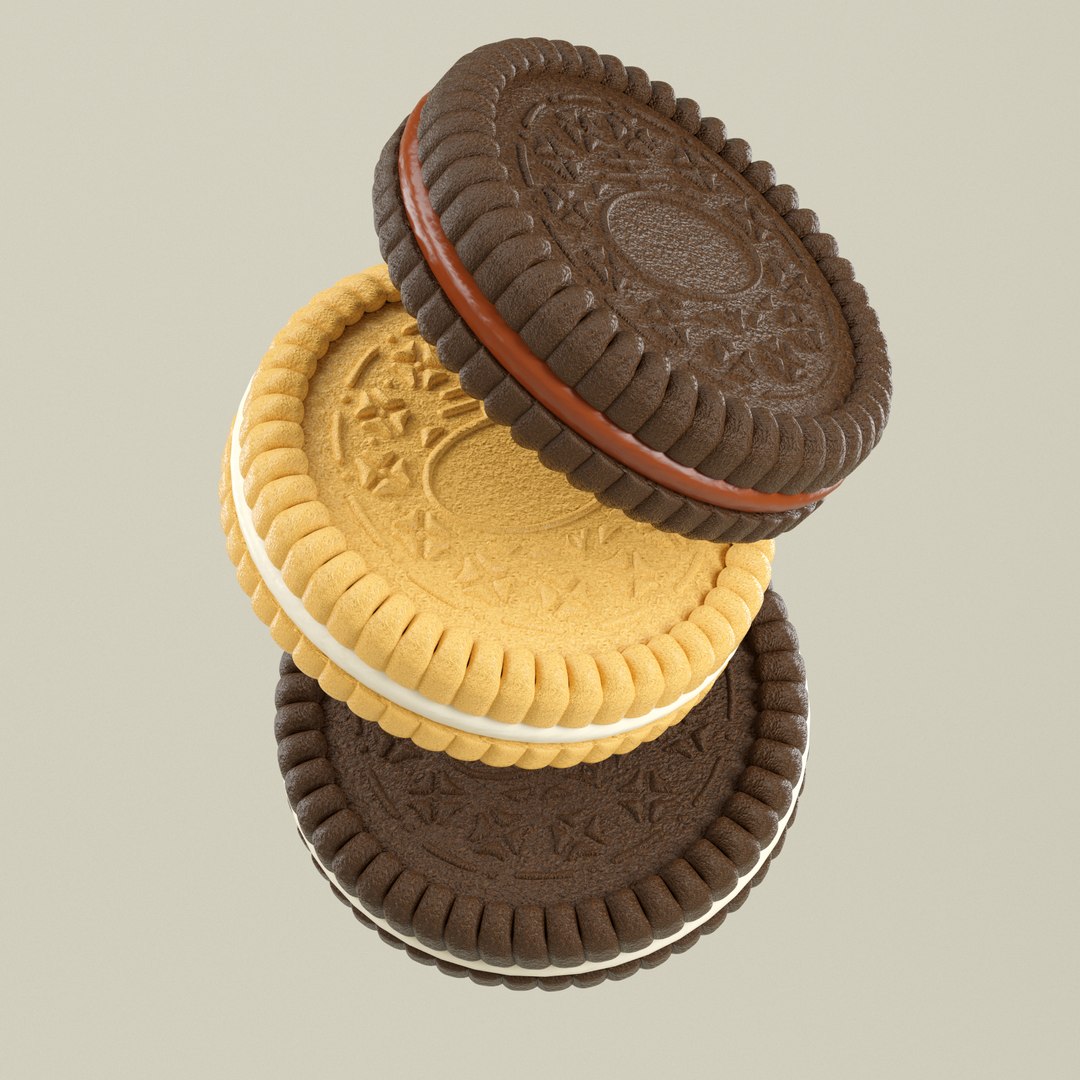 3D Model COOKIE OREO CHOCOLATE - TurboSquid 2151951