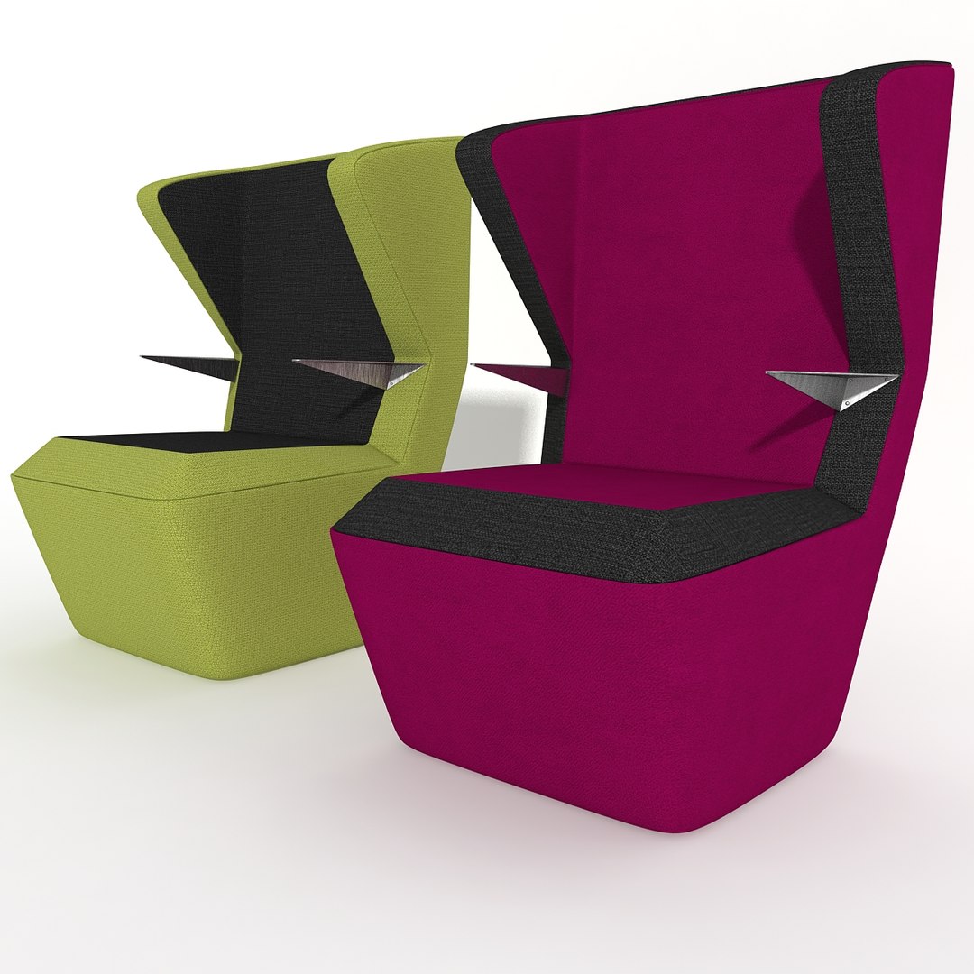 3d Model Wing Chair Fuga