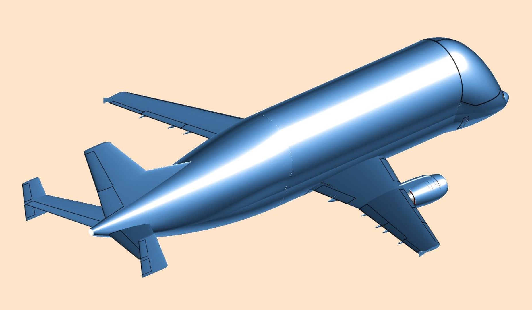 Airbus Beluga Solid Assembly 3D Model - TurboSquid 1488197