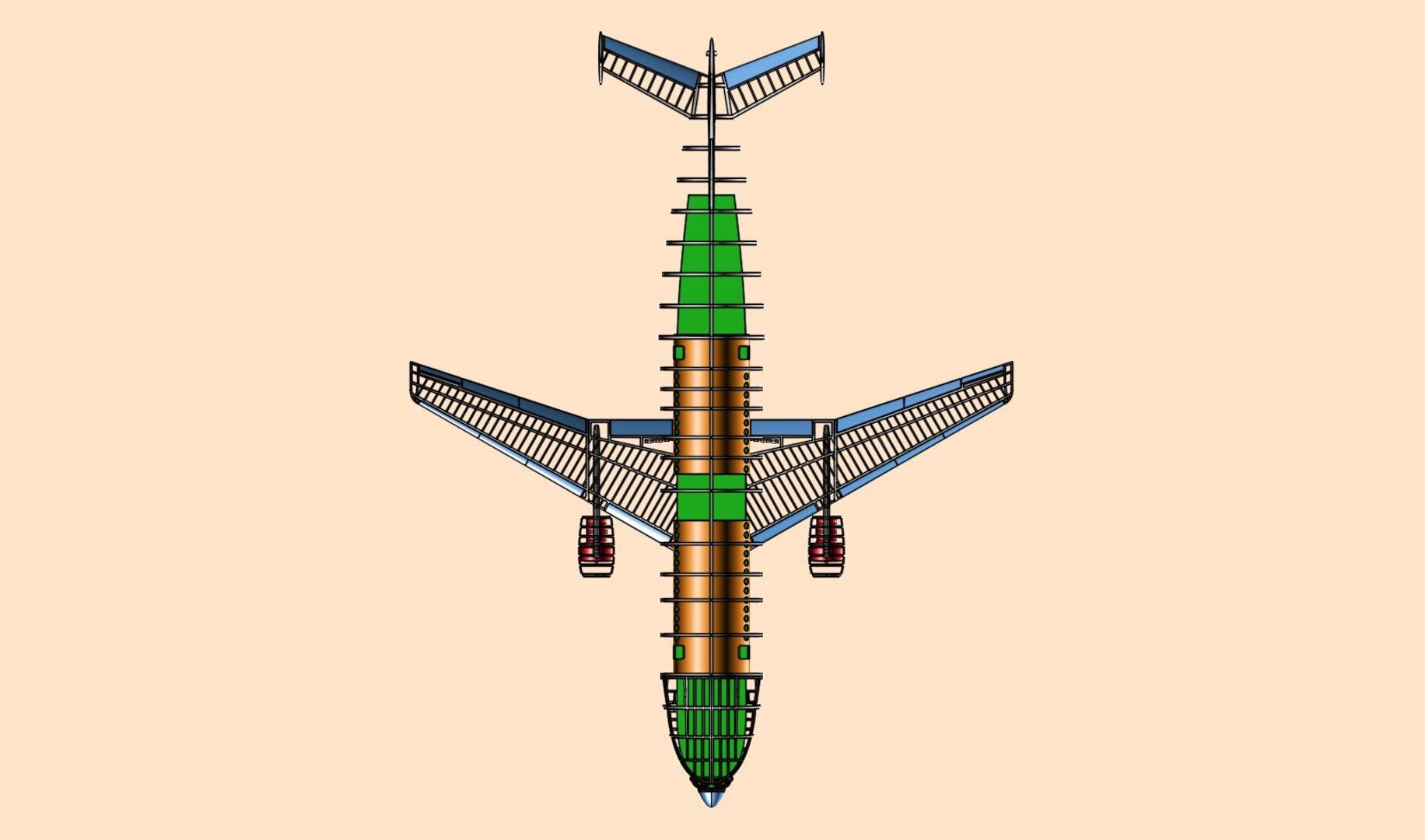 Airbus Beluga Solid Assembly 3D Model - TurboSquid 1488197