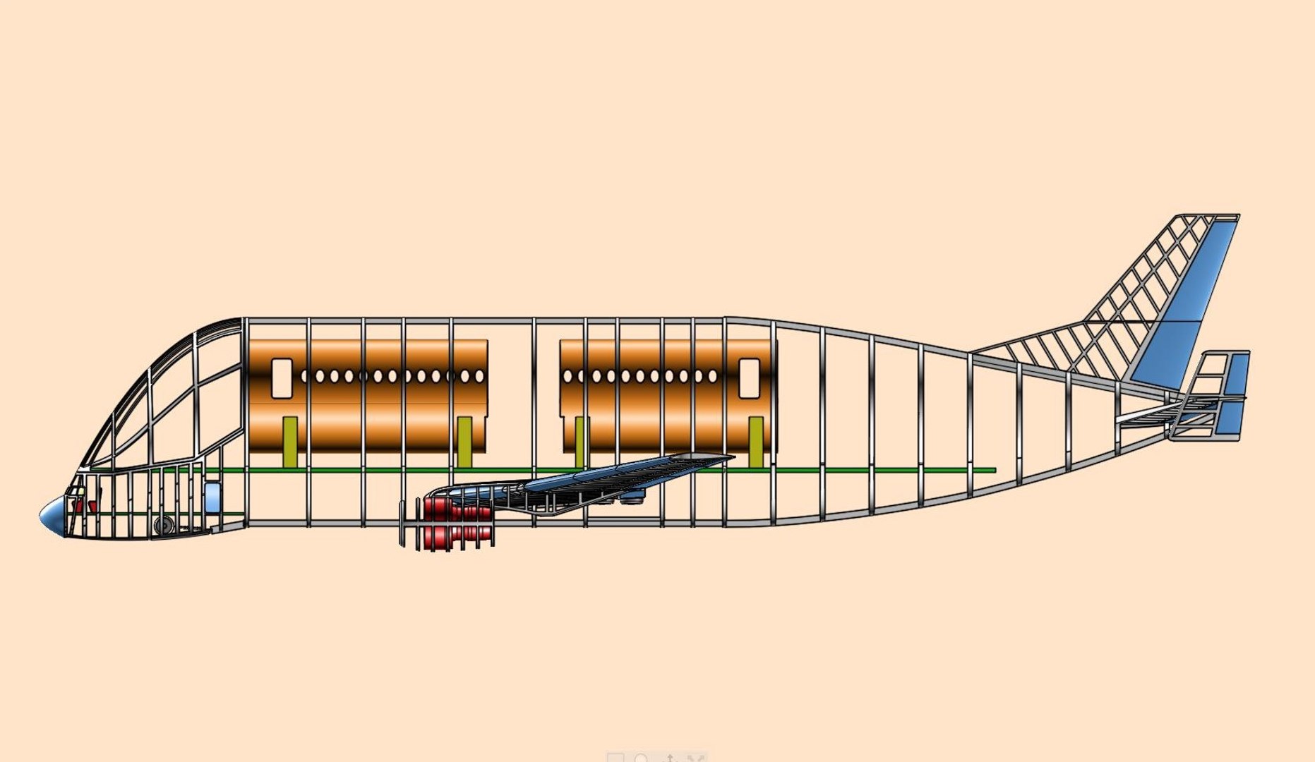 Airbus beluga solid assembly 3D model - TurboSquid 1488197