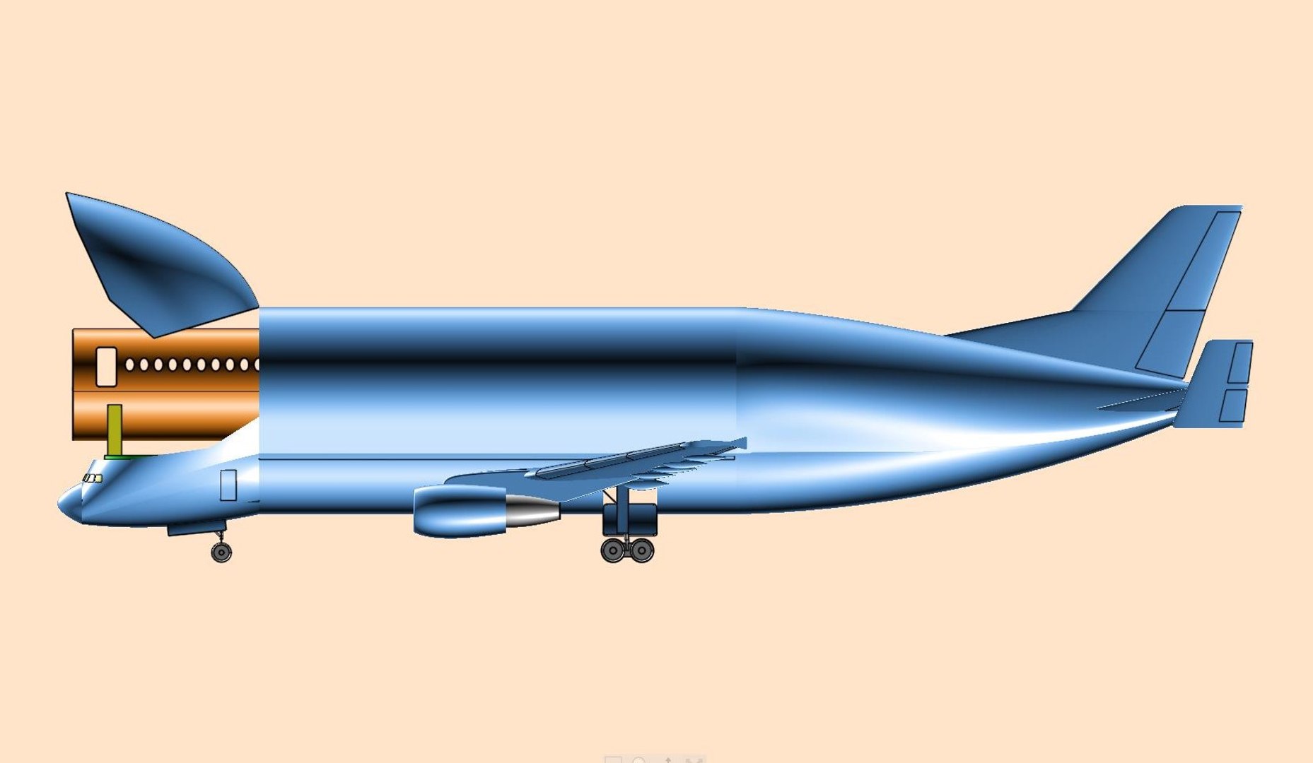 Airbus Beluga Solid Assembly 3D Model - TurboSquid 1488197