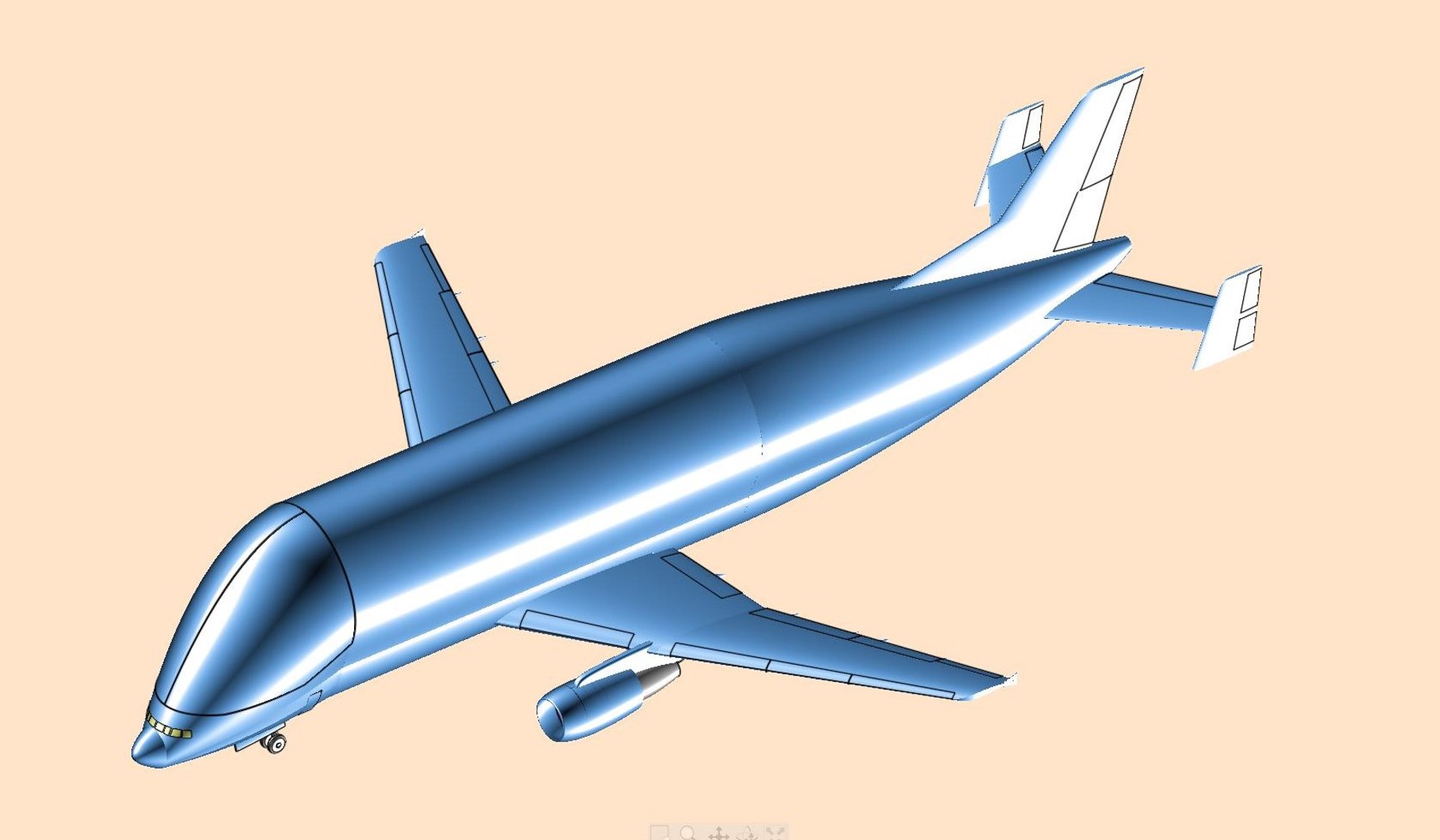 Airbus beluga solid assembly 3D model - TurboSquid 1488197