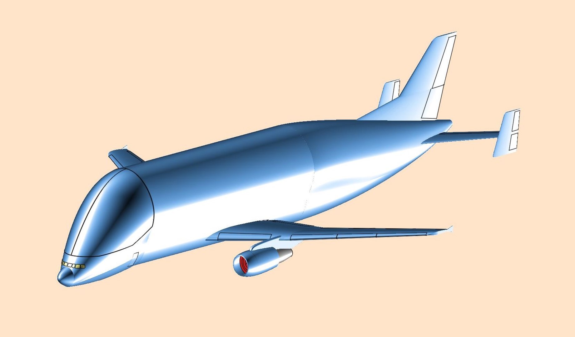 Airbus Beluga Solid Assembly 3D Model - TurboSquid 1488197