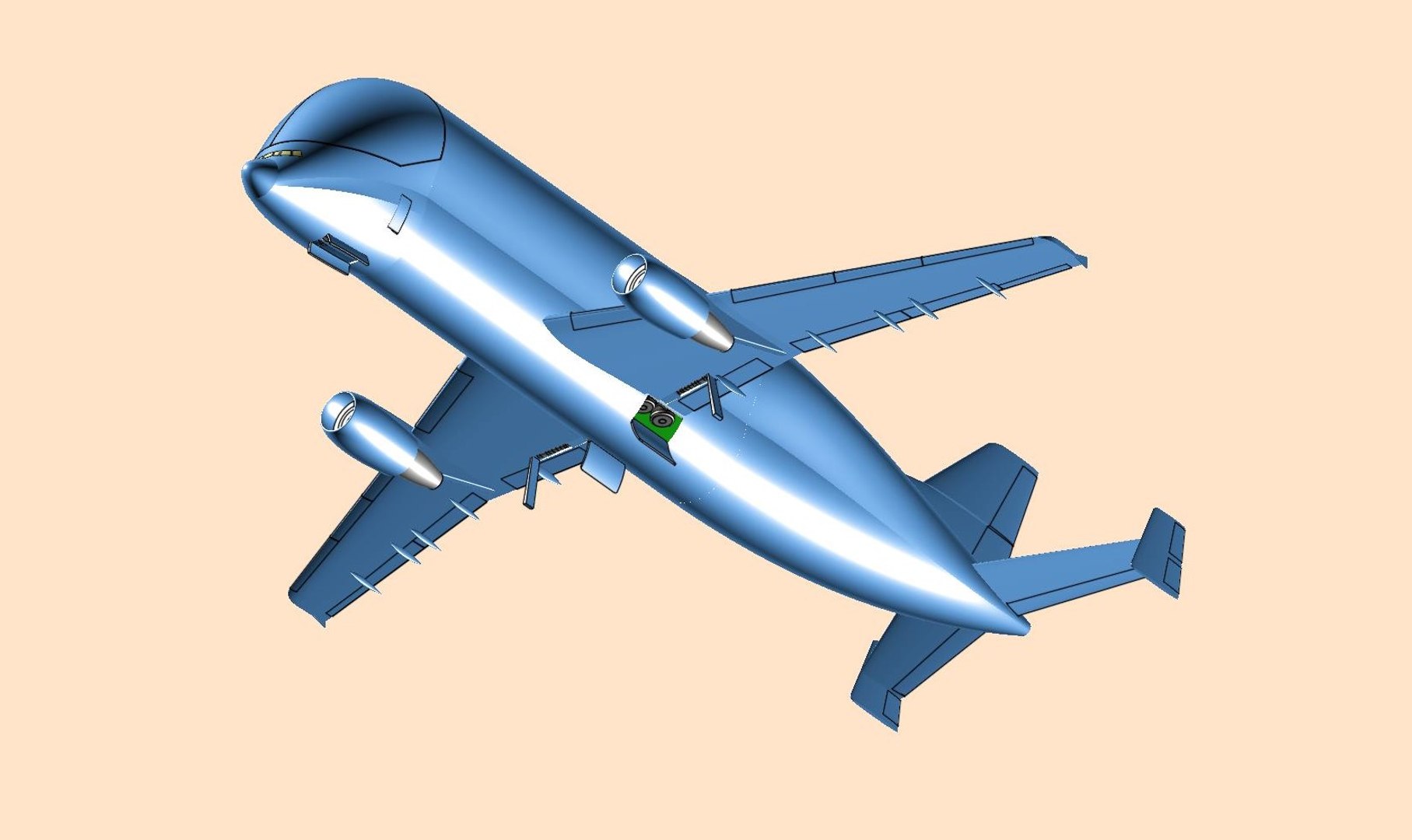 Airbus Beluga Solid Assembly 3D Model - TurboSquid 1488197