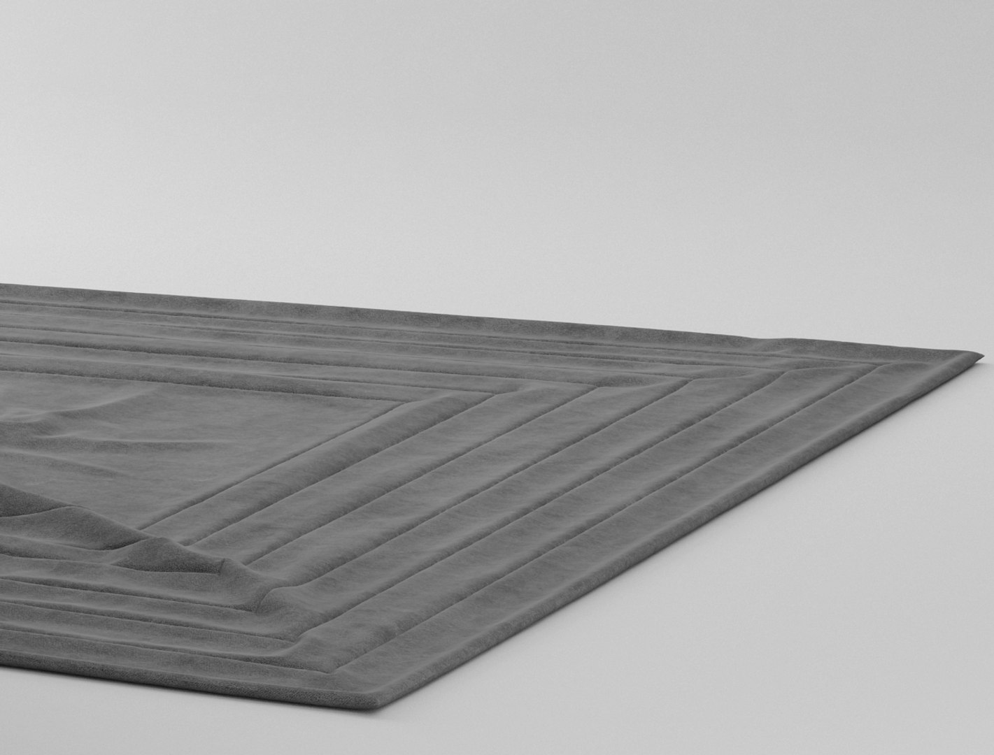 Carpet Rug Wrinkles 3d Model