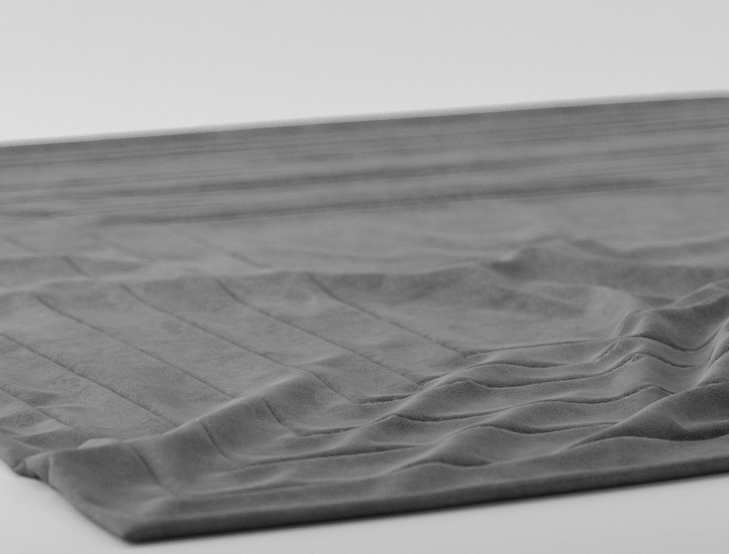 Carpet Rug Wrinkles 3d Model