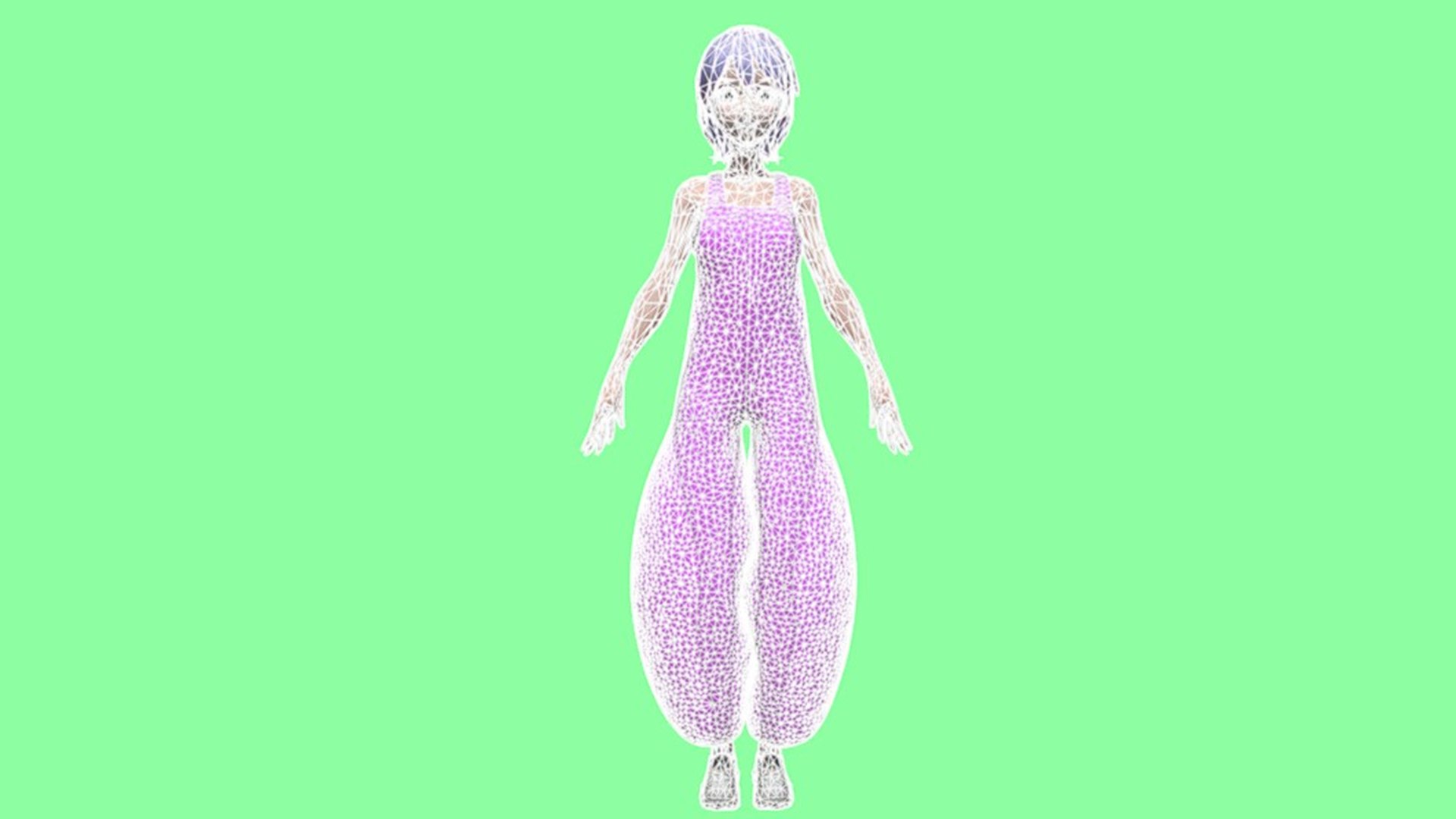 Girls Meta Fashion Dress In Low Poly Model - TurboSquid 2408643