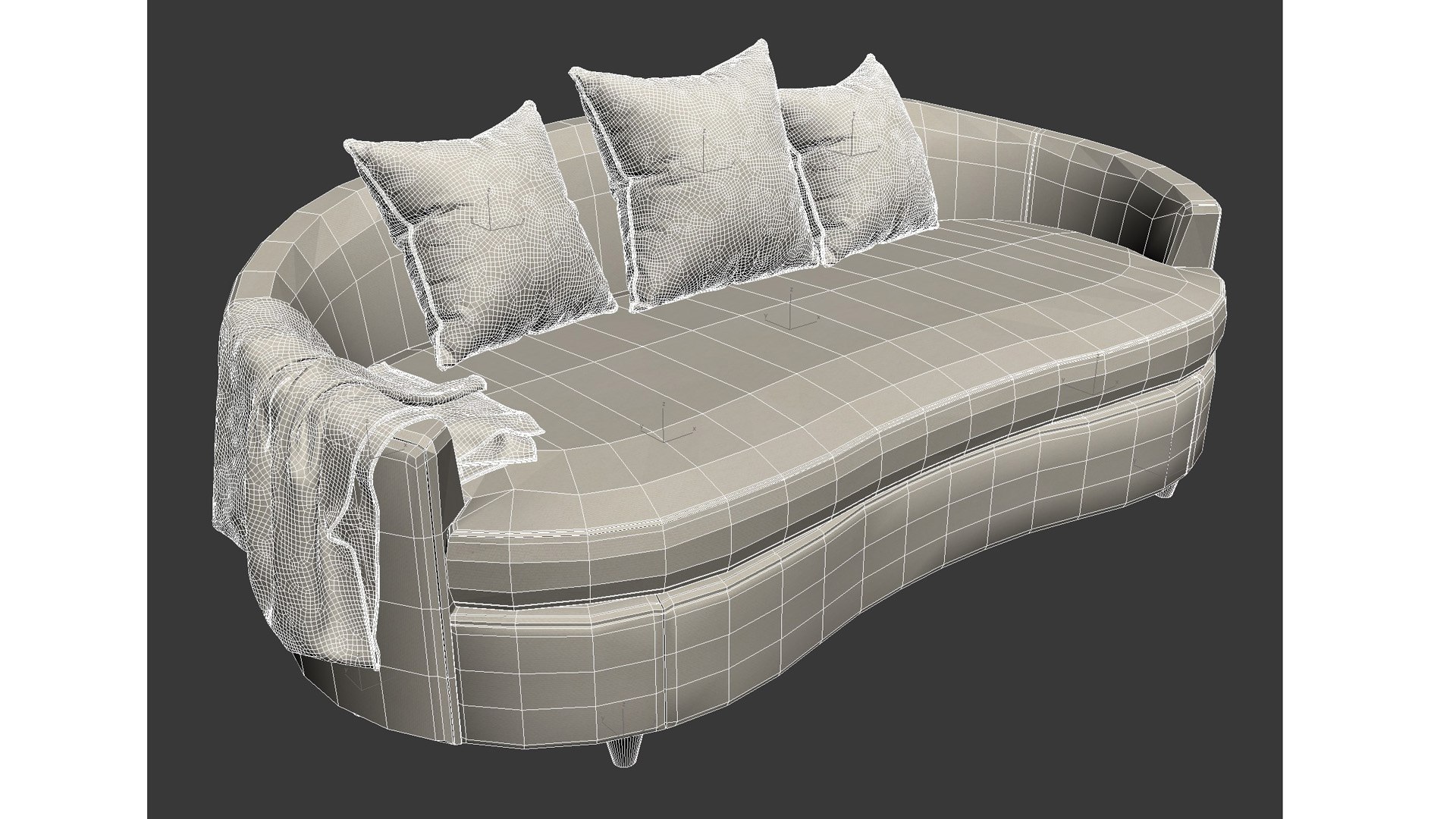 3D Model Kingcome Sofas Hugo Sofa Signature Collection - TurboSquid 2327031
