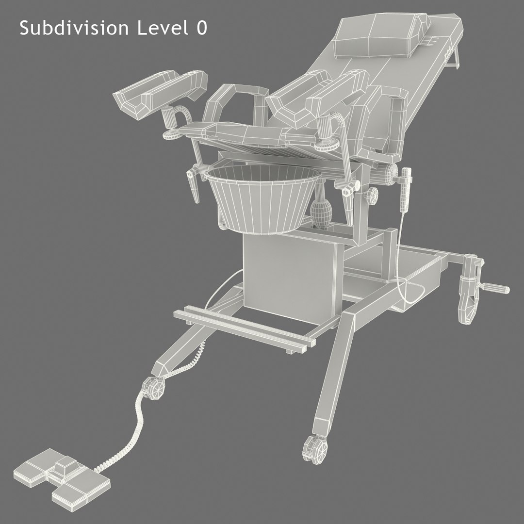 3d Urological Chair Model