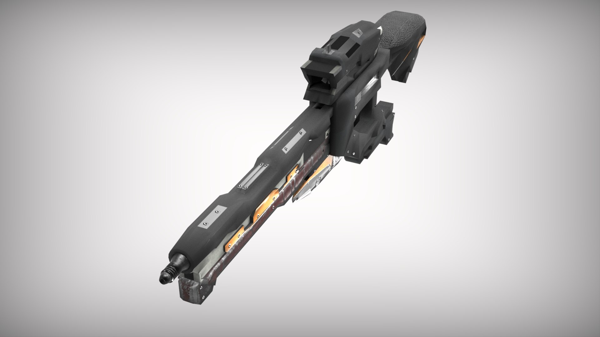 Futuristic Gun 3d 3ds