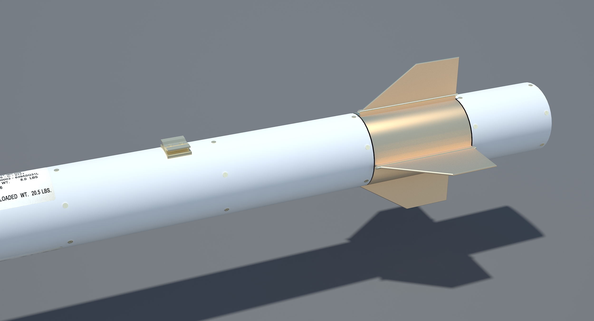 Rim-116 rolling airframe missile 3D model - TurboSquid 1224593