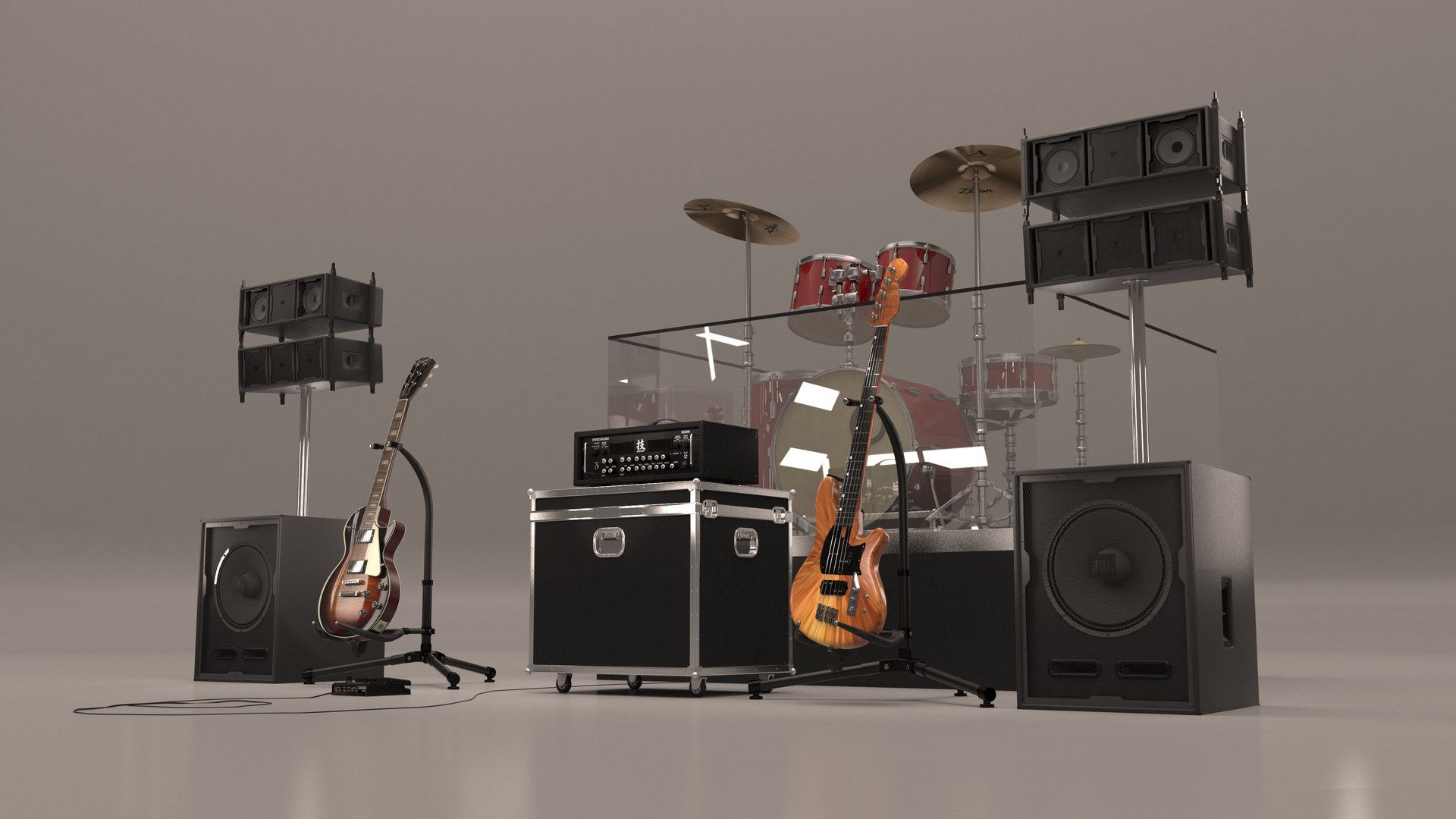 3D Concert Equipment Model - TurboSquid 1847317