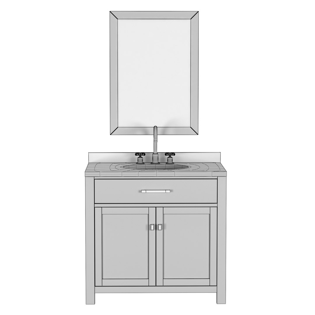3D model HUTTON SINGLE VANITY - TurboSquid 1898226