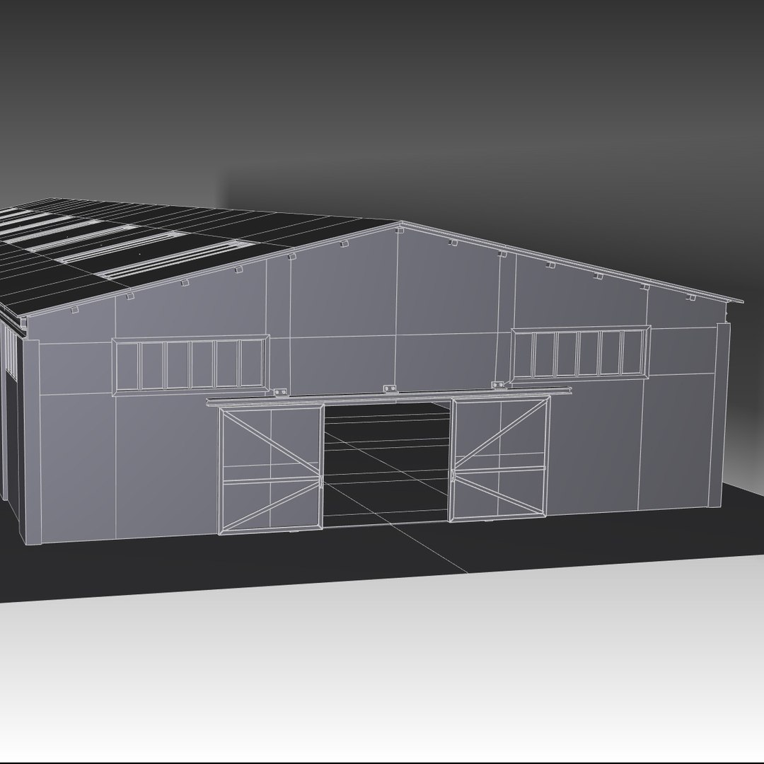 3d Old Warehouse Model