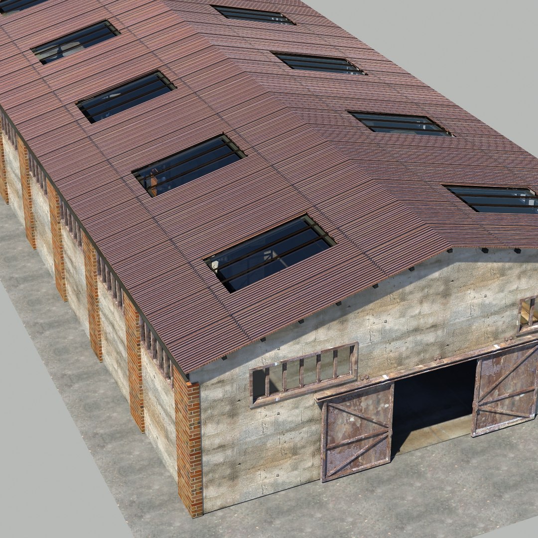3d Old Warehouse Model