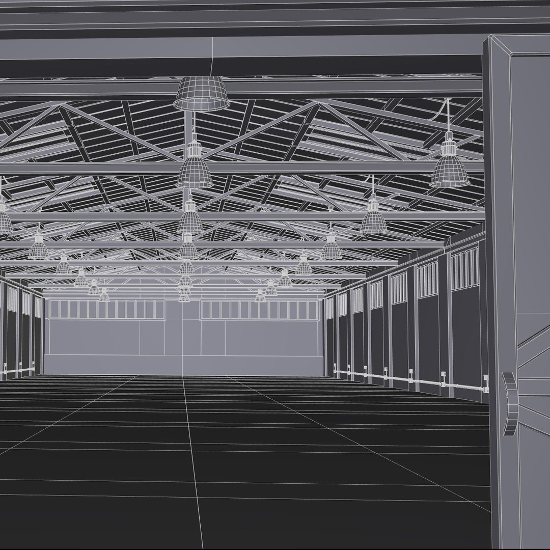 3d Old Warehouse Model