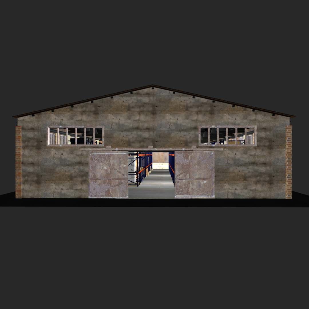 3d Old Warehouse Model