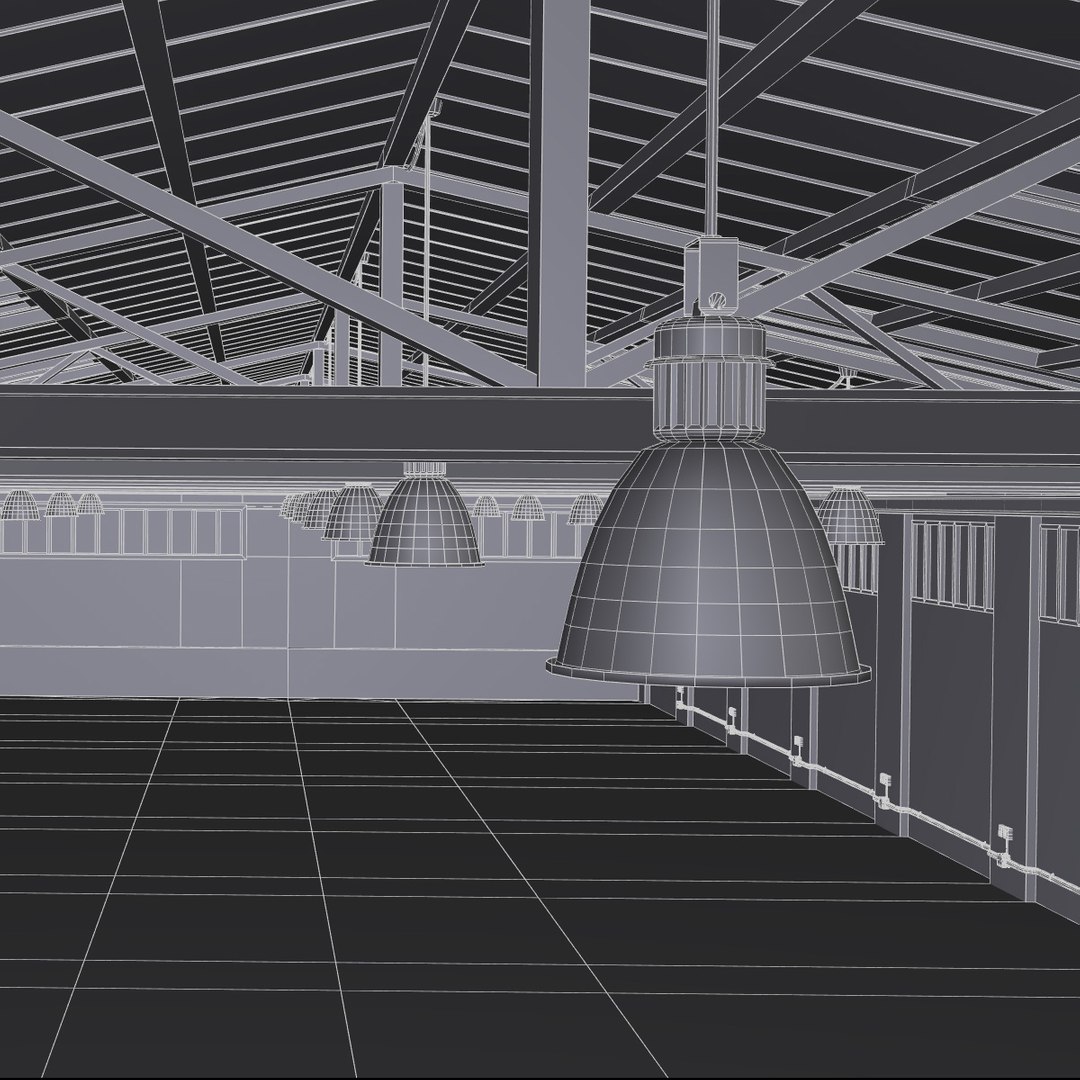 3d Old Warehouse Model