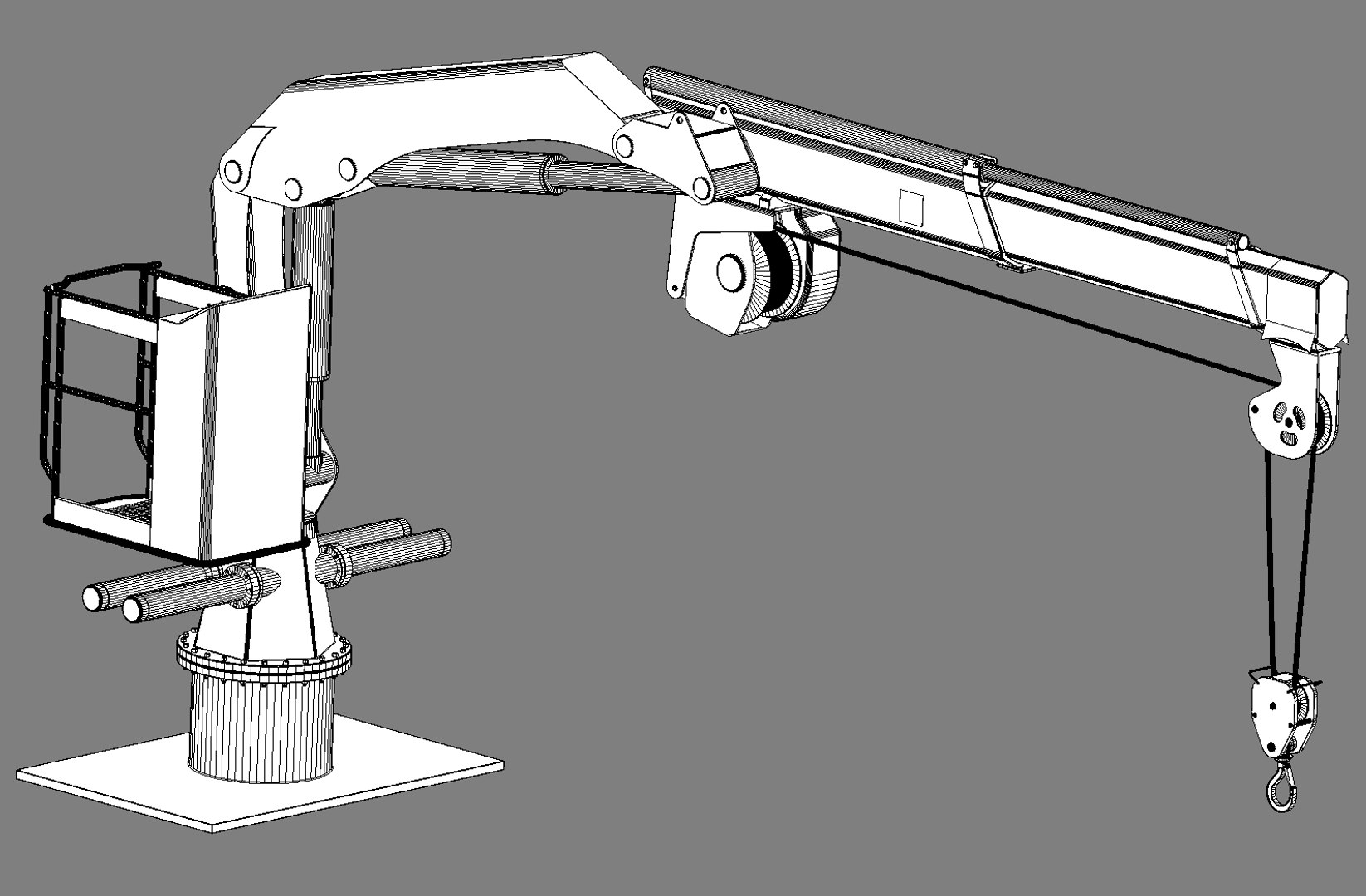 3d Model Palfinger Pk18500m
