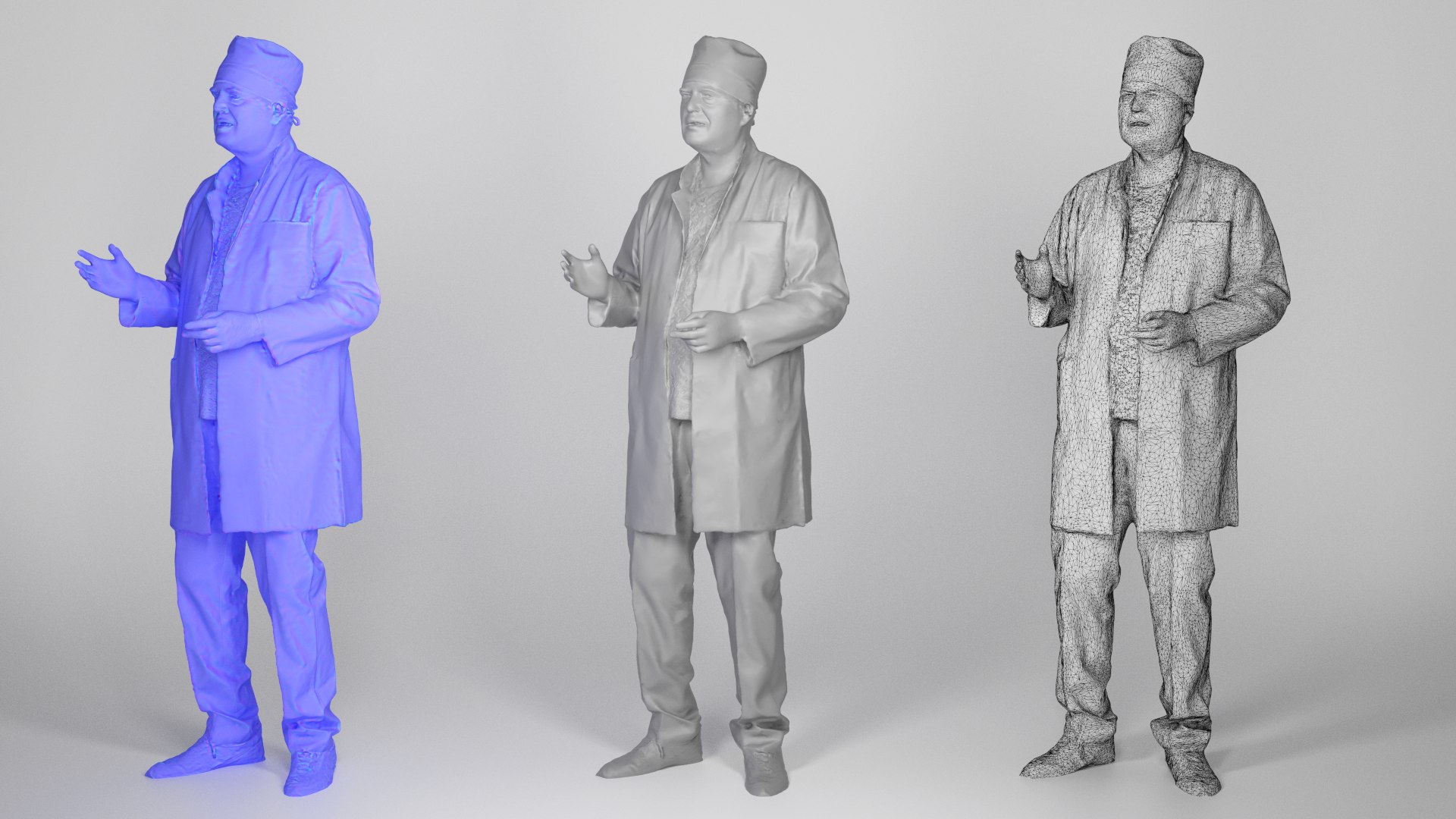 Handsome Man Uniform Surgeon 3D Model - TurboSquid 1508688