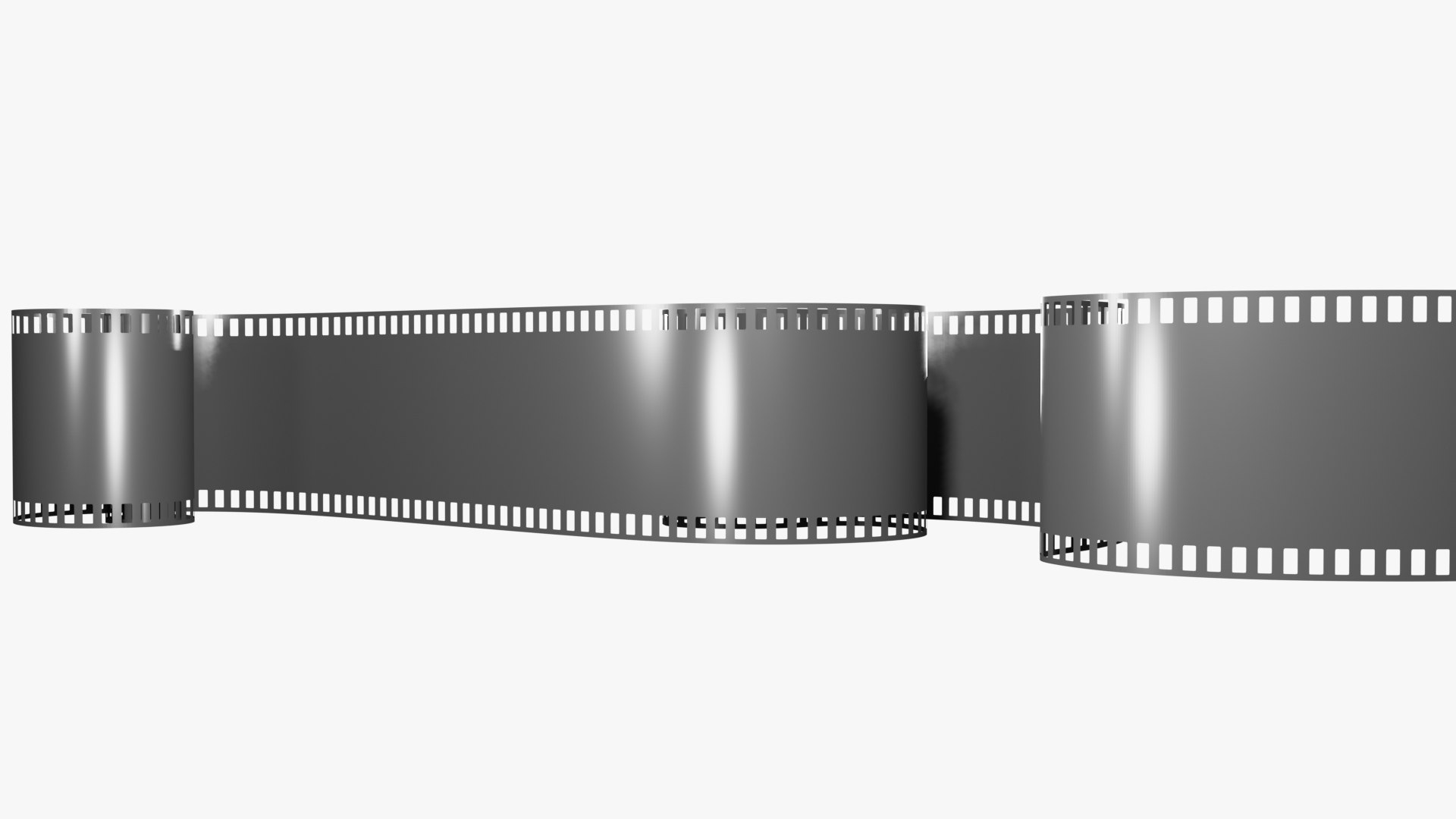 Unrolled Camera Roll With Space For Frames 3D Model - TurboSquid 2173715
