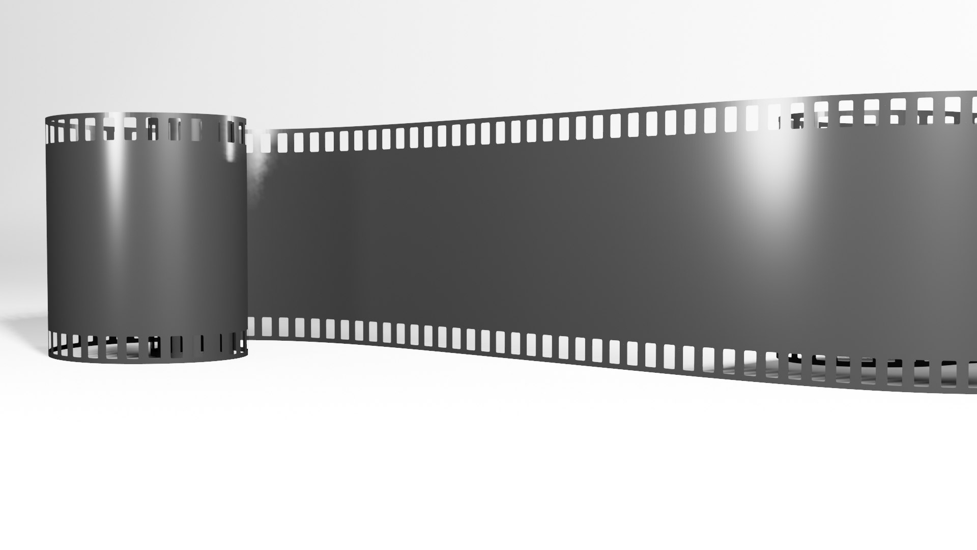 Unrolled Camera Roll With Space For Frames 3D Model - TurboSquid 2173715