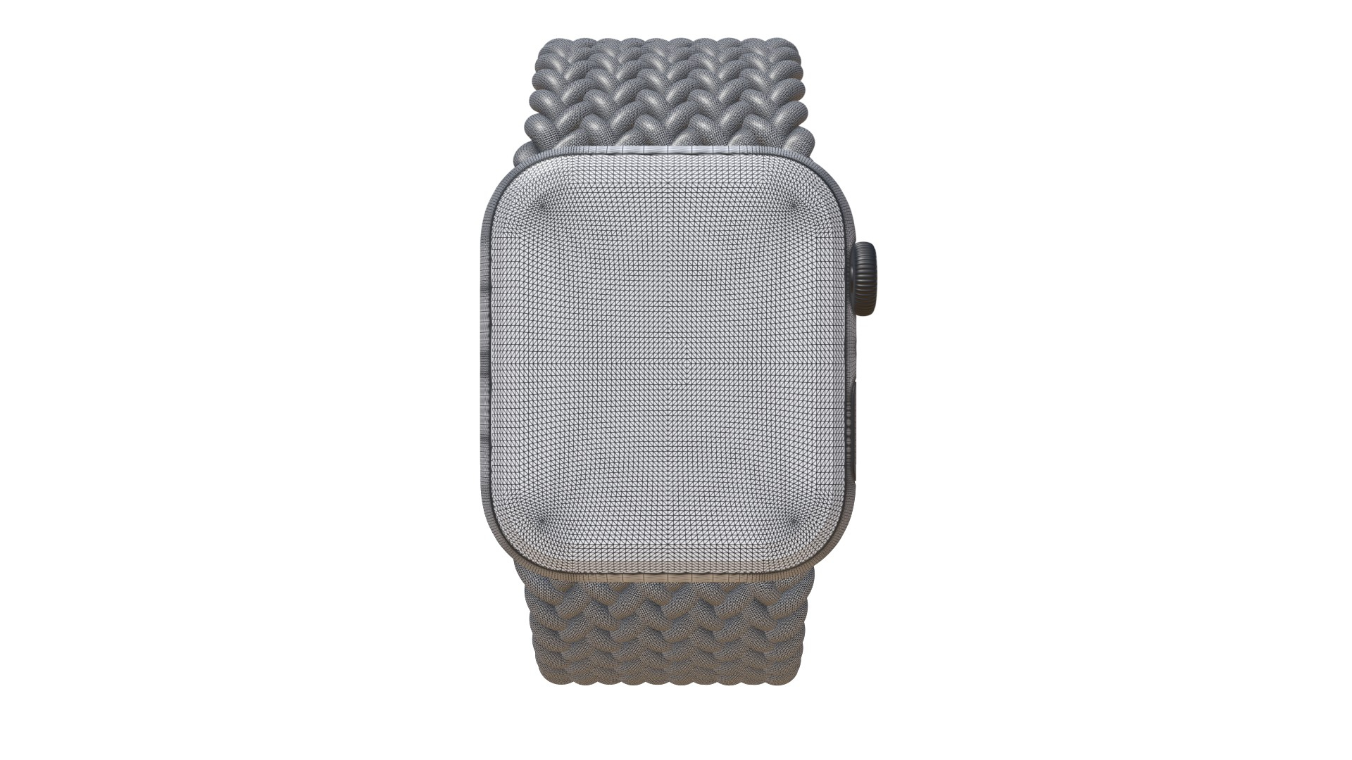 Apple Watch SE - Silver Aluminium Case With Maize Braided Solo Loop 3D ...