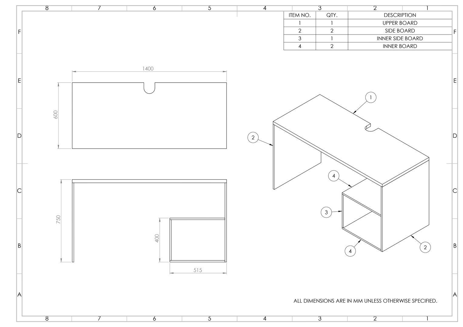 Free 3D Model Wood Office Desk DIY - TurboSquid 2198006