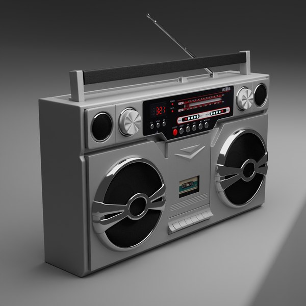 modelo 3d Boombox Victrola años 80 - TurboSquid 2080846