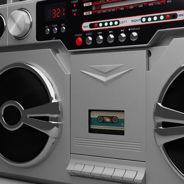 modelo 3d Boombox Victrola años 80 - TurboSquid 2080846