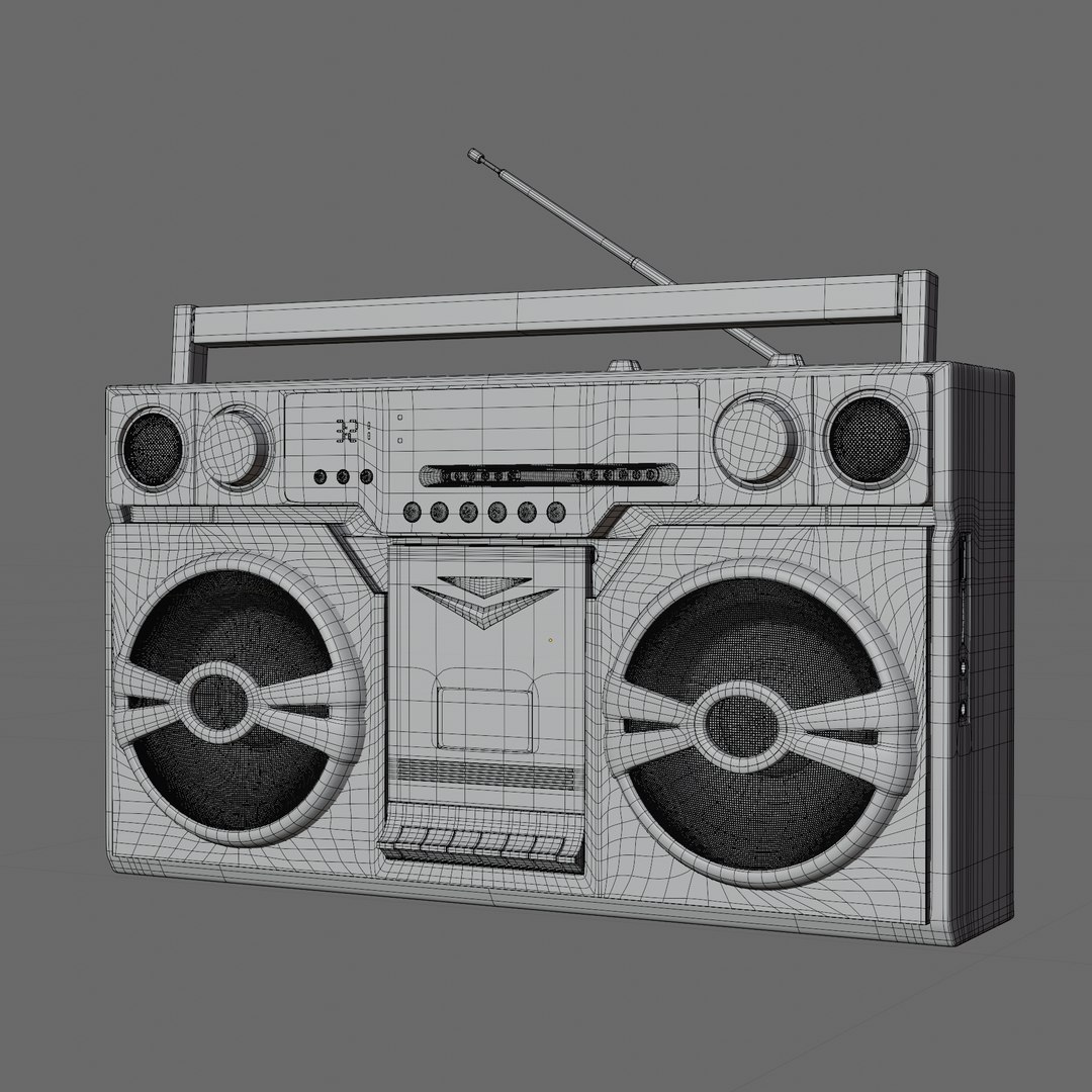 Boombox Victrola 80s 3D model - TurboSquid 2080846