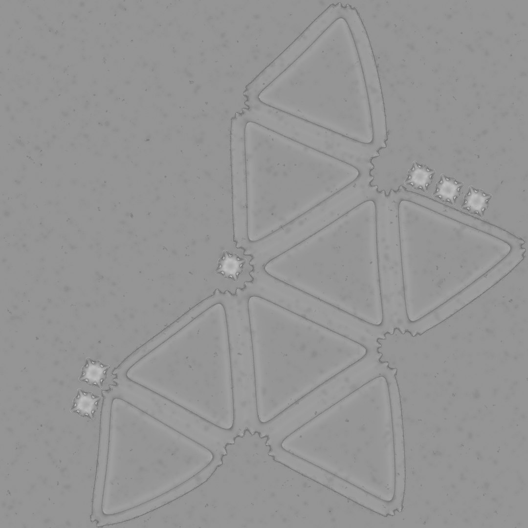 obj octahedron worn glowing