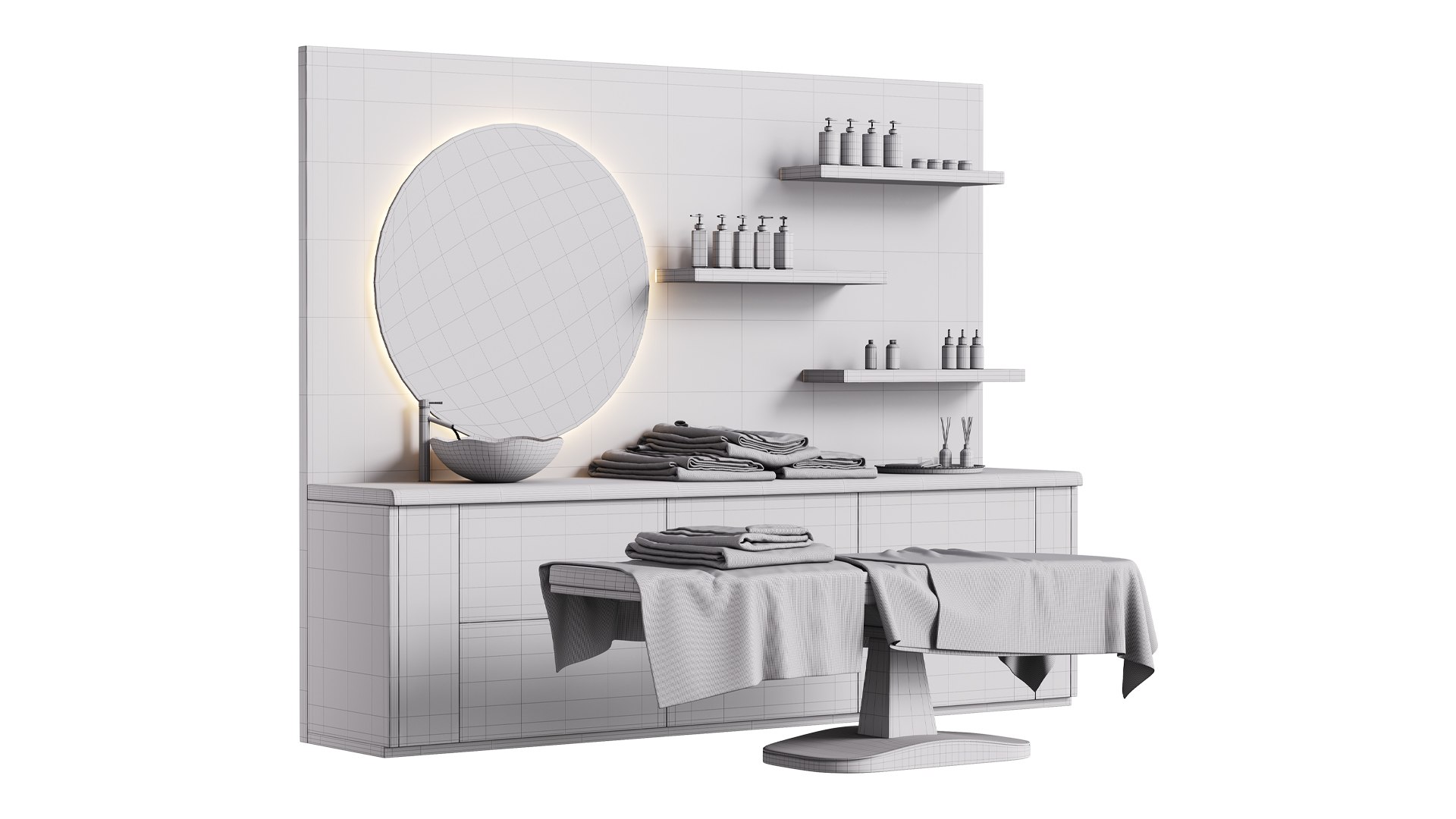 3D Model Modern Spa And Accessories 06 - TurboSquid 2295484