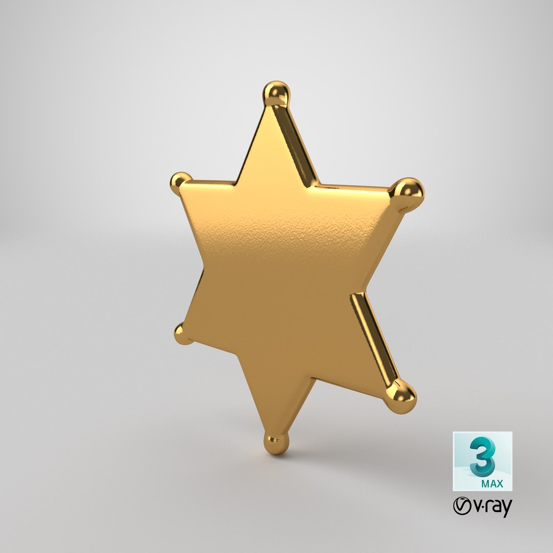 Sheriff Star 3D Model - TurboSquid 1992484