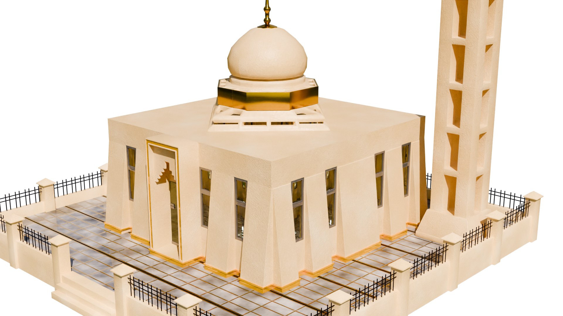 Sarwar Masjid 01 3D Model - TurboSquid 2254040