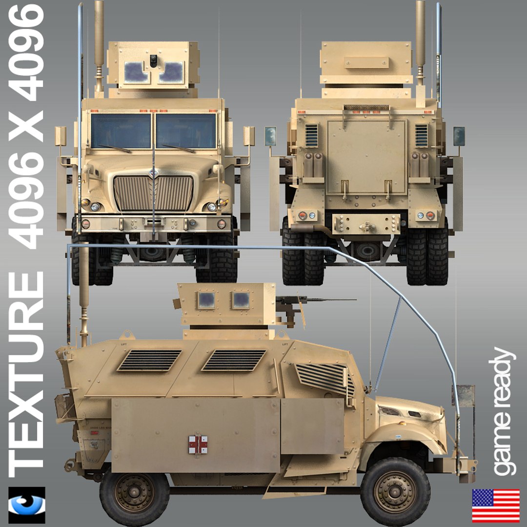 3d International Maxxpro Model