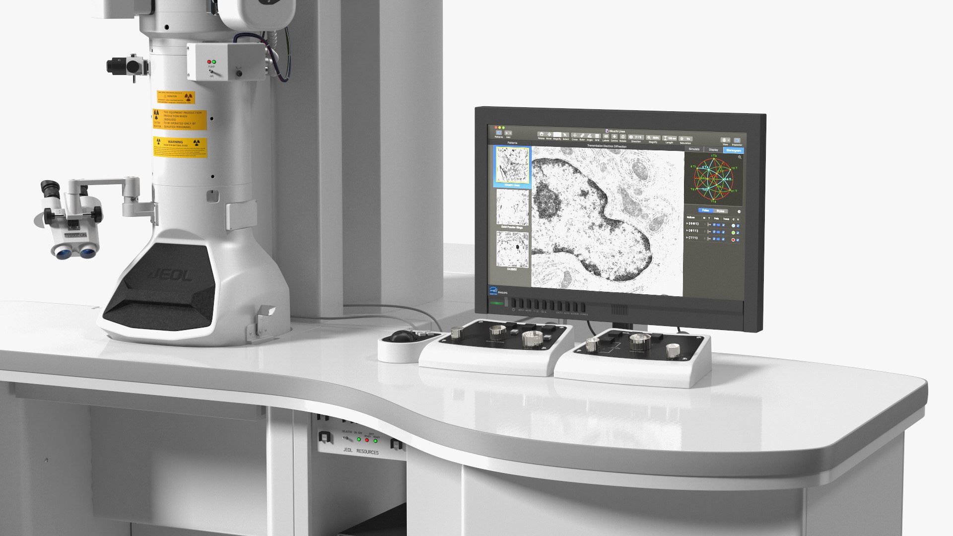 3D Transmission Electron Microscope JEOL With Control System ...