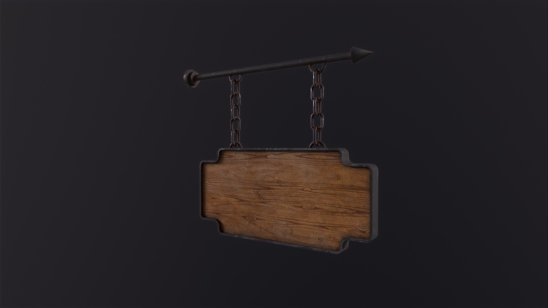 Wooden Sign Model - TurboSquid 2143016