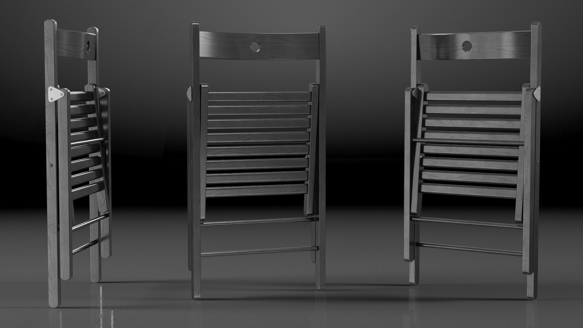3D Folding Chairs Closed Collection - TurboSquid 1909693