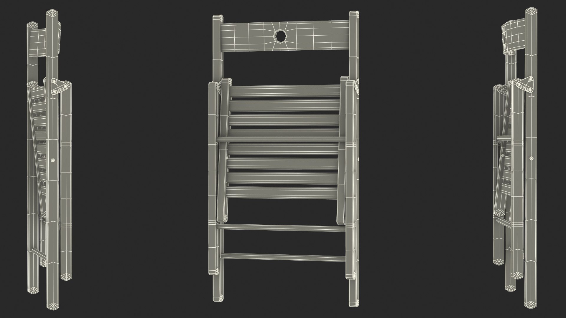 3D Folding Chairs Closed Collection - TurboSquid 1909693