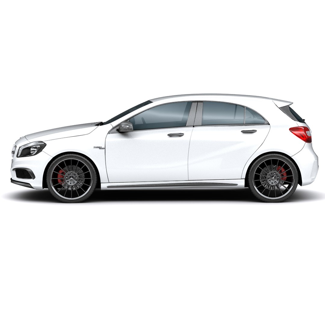 Mercedes-benz A45 Amg 2014 3d Model