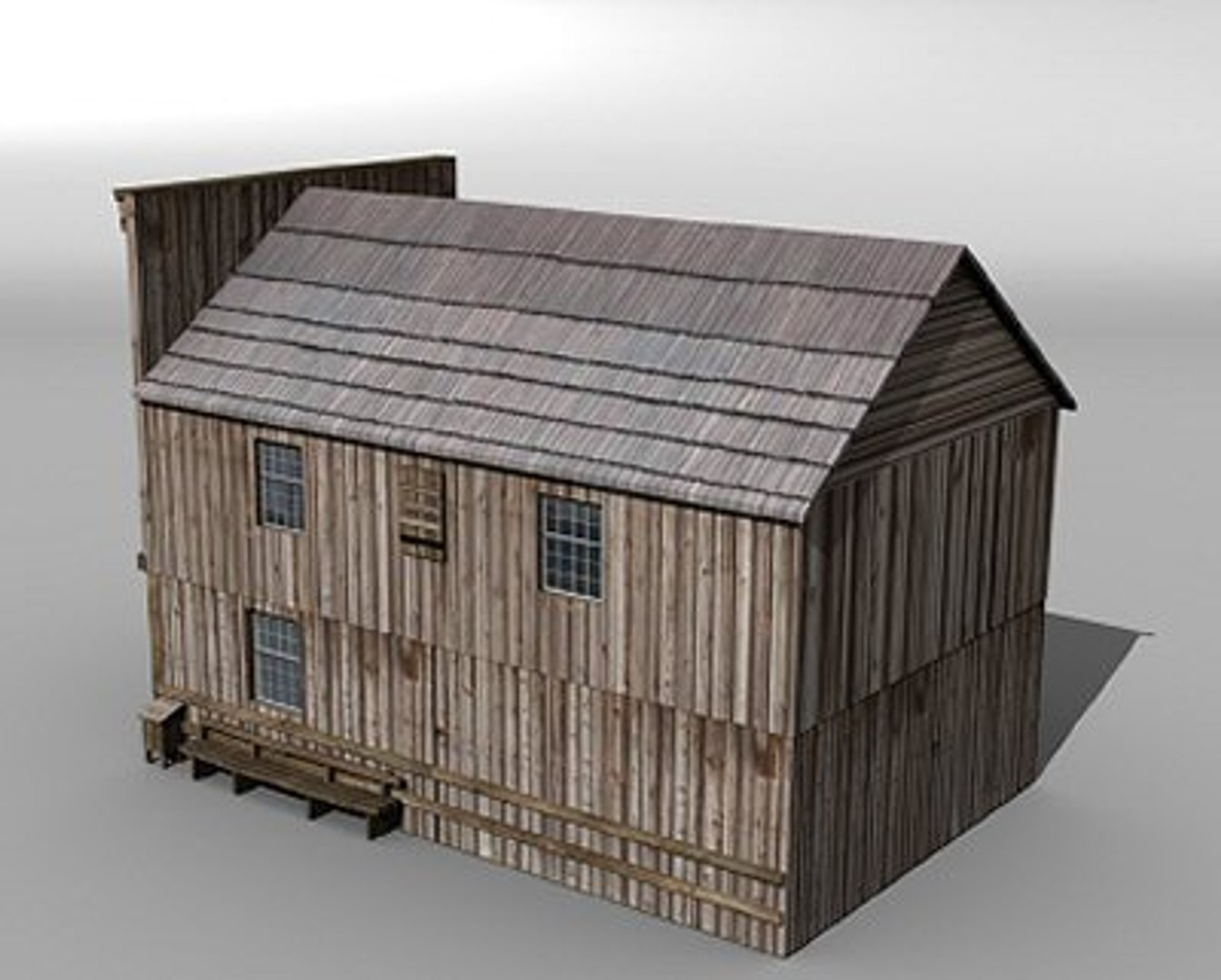 Historical Western Building 3d Model