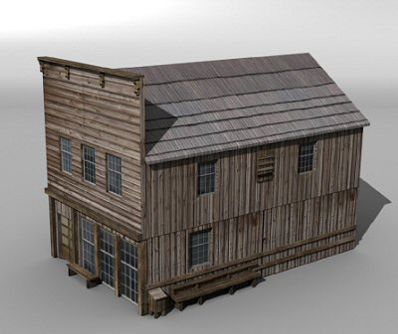 Historical Western Building 3d Model