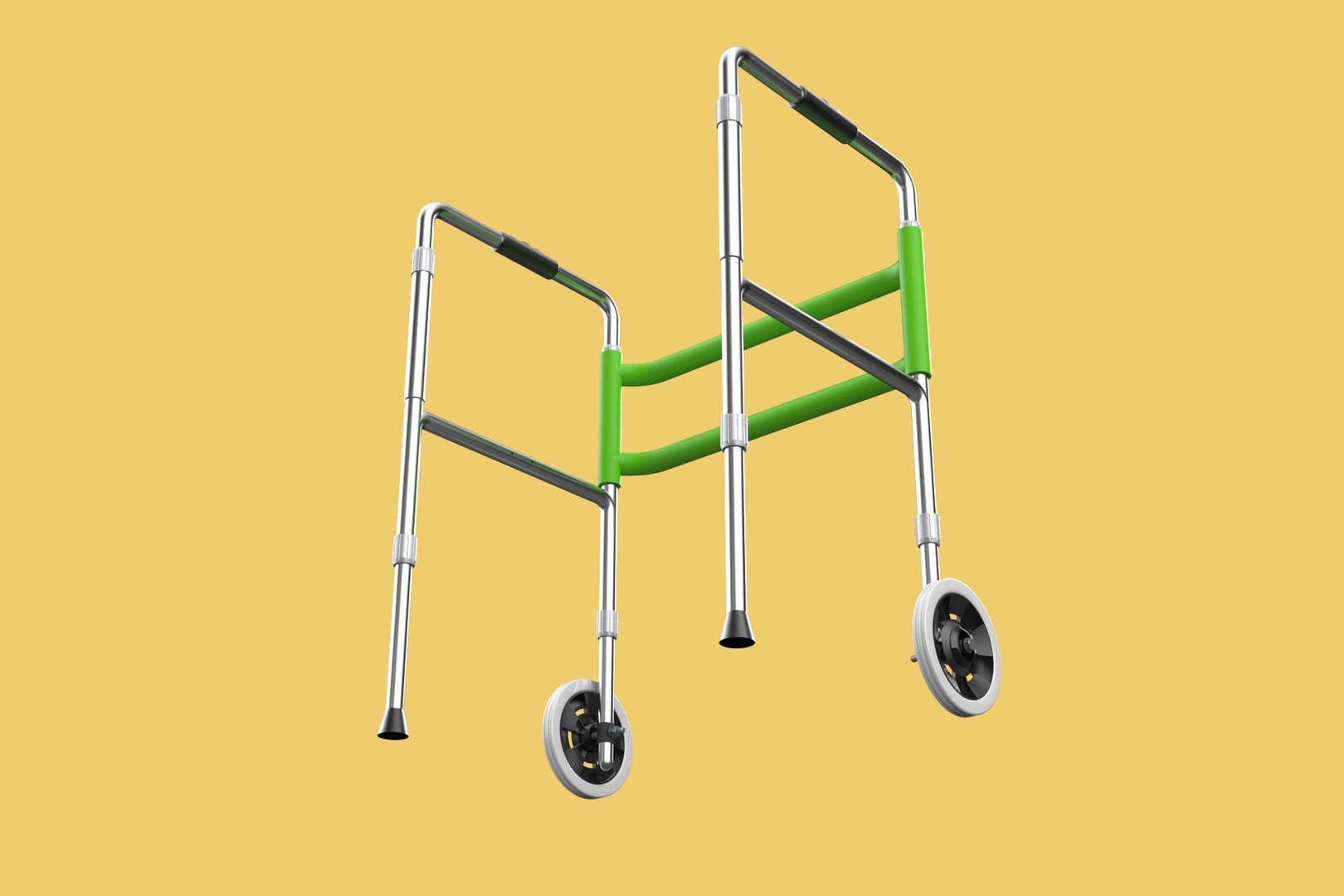 WHEELED WALKER ROLLING ZIMMER WALKING FRAME ROLLATOR FOLDABLE Model ...