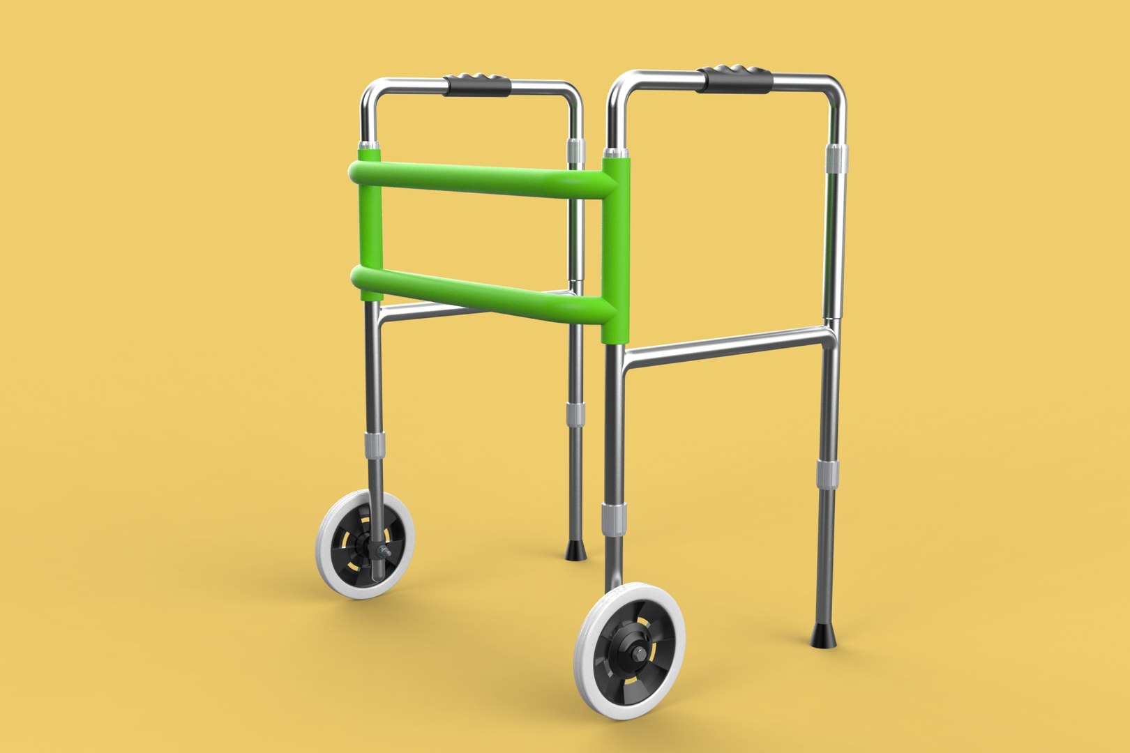 WHEELED WALKER ROLLING ZIMMER WALKING FRAME ROLLATOR FOLDABLE Model ...