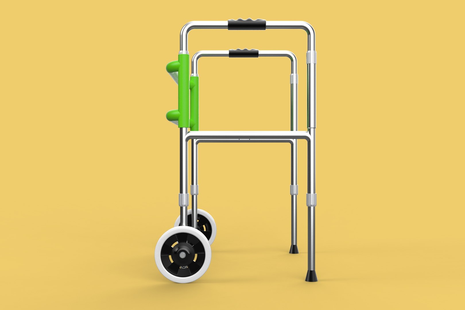 WHEELED WALKER ROLLING ZIMMER WALKING FRAME ROLLATOR FOLDABLE Model ...