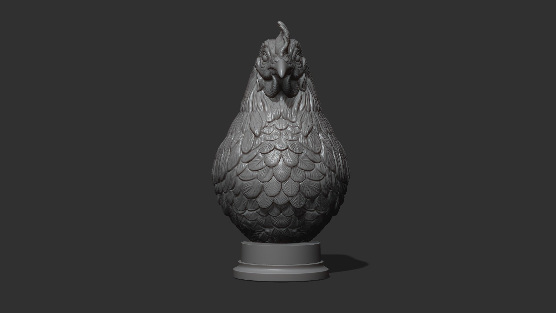Chicken Bust Head 3D Model - TurboSquid 2212793