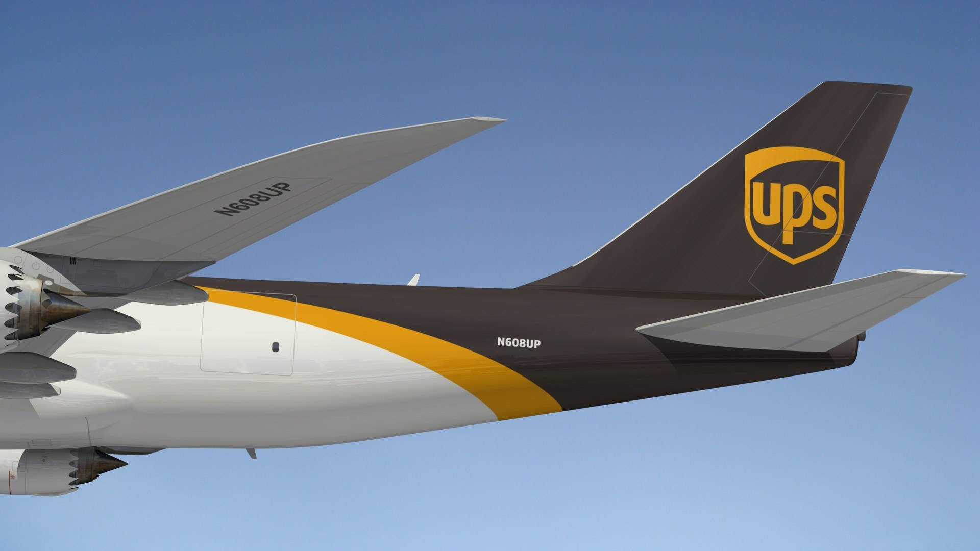 Boeing 747 8F UPS model - TurboSquid 2162805