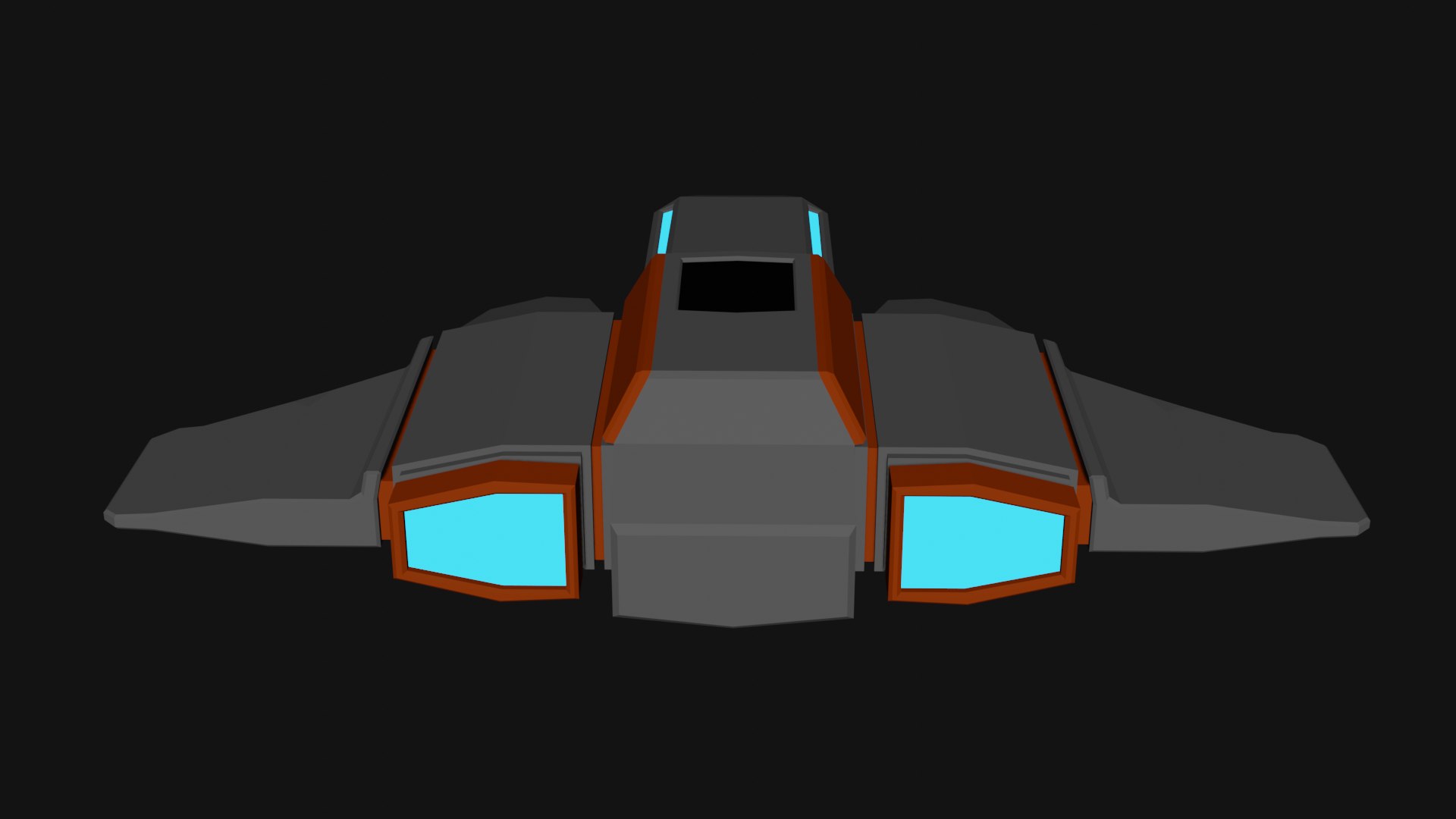 3D Sci-Fi Low Poly Spaceship - TurboSquid 1840274